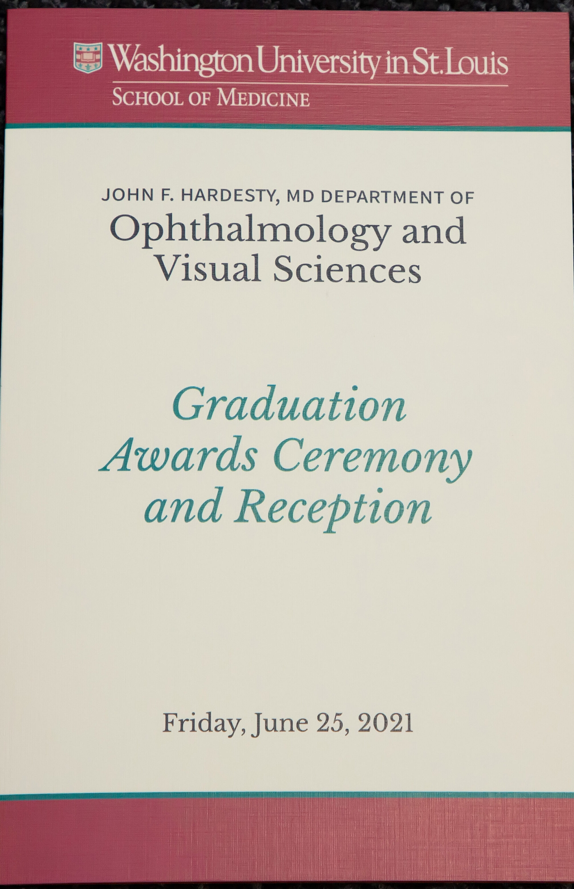 2021 Graduation Awards Ceremony Ophthalmology Visual Sciences
