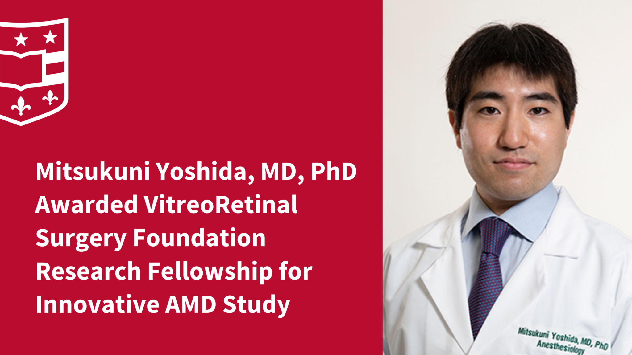 Mitsu Yoshida Awarded VitreoRetinal Surgery Foundation Research ...